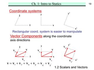 chapter one introduction to statics course | PDF