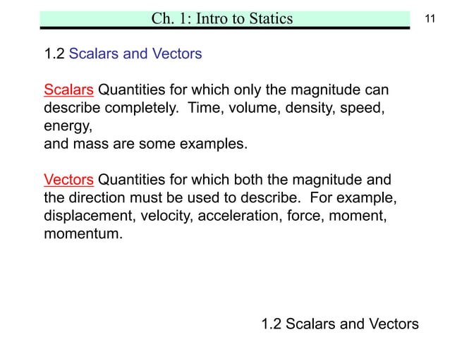 chapter one introduction to statics course | PDF