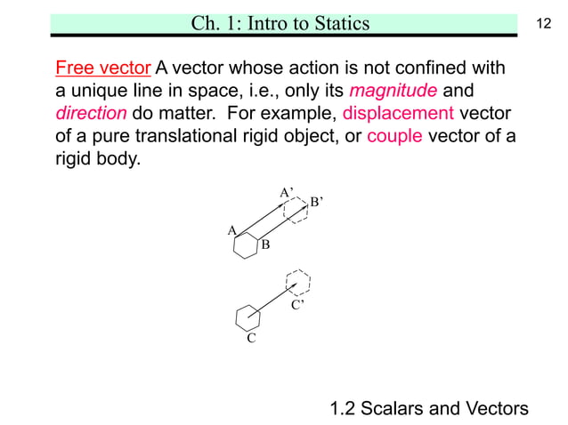 chapter one introduction to statics course | PDF