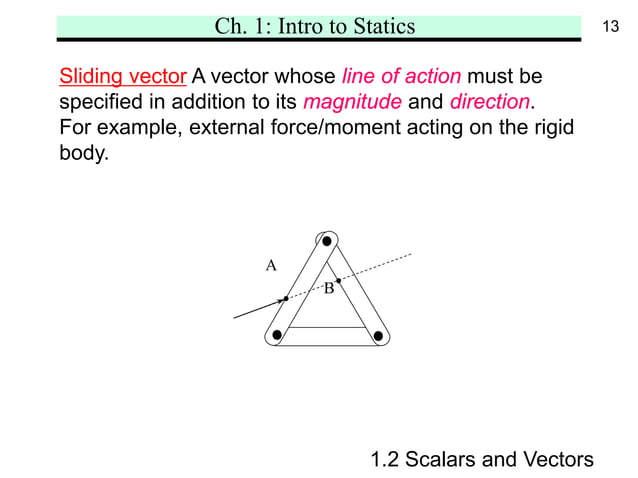 chapter one introduction to statics course | PDF