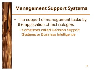 CH 1 Management Support Systems: AN Overview | PPT