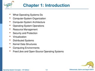 Lecture One: Foundational Concepts of Modern Operating Systems | PPTX