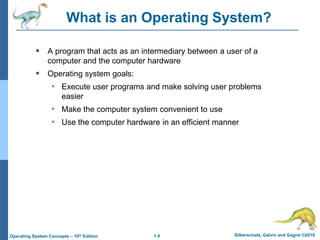 introduction to operating system- main concepts | PDF