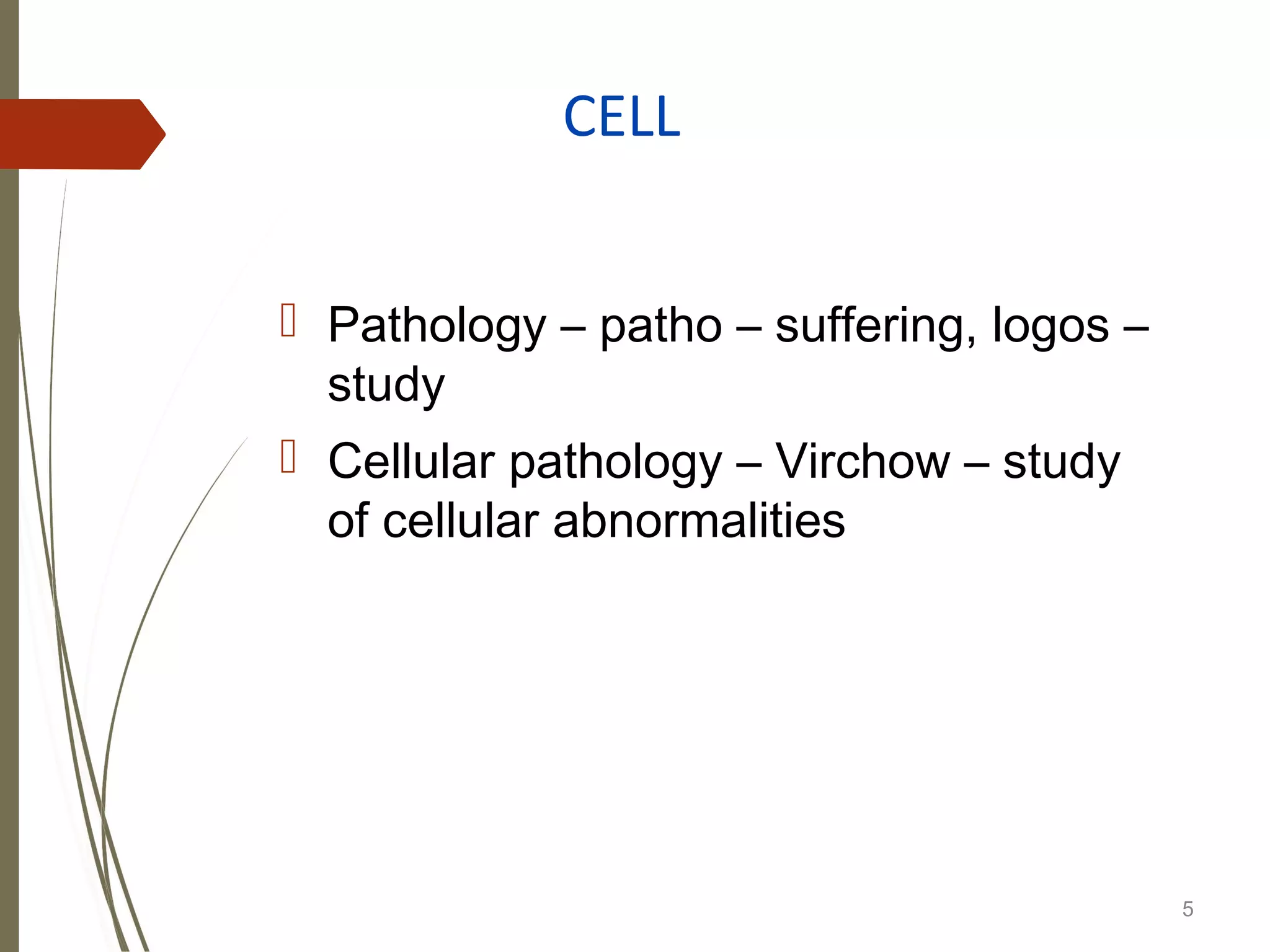 Ch1 cell in Health and disease Robbins Basic Pathology 10th edition | PPT