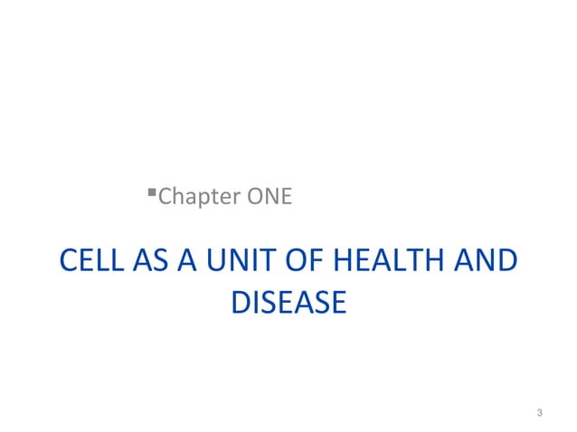 Ch1 cell in Health and disease Robbins Basic Pathology 10th edition | PPT