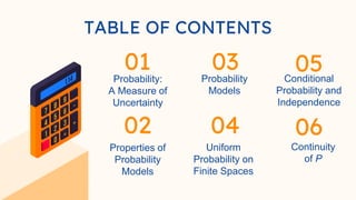 Probability and statistics - Probability models | PPTX