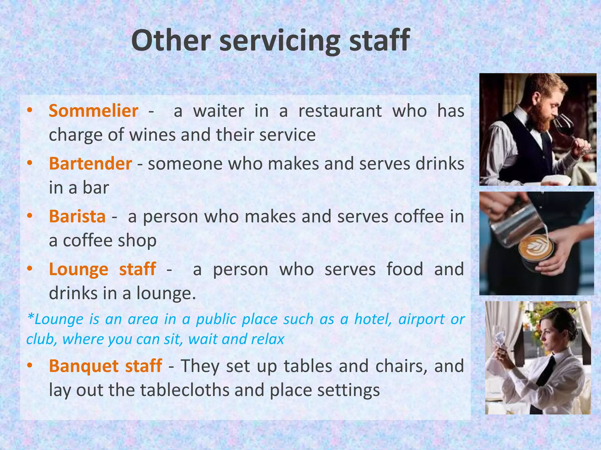 INTRODUCTION TO FOOD AND BEVERAGE SERVICES | PPT