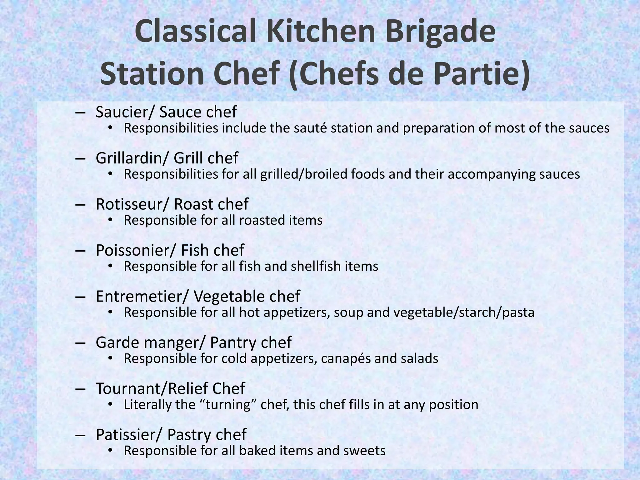 INTRODUCTION TO FOOD AND BEVERAGE SERVICES | PPT