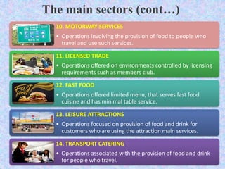 INTRODUCTION TO FOOD AND BEVERAGE SERVICES | PPT