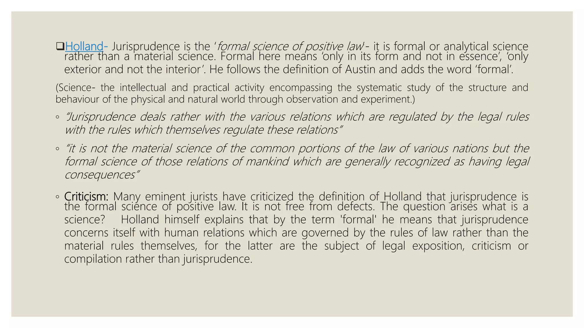 Introduction to Jurisprudence | PPTX