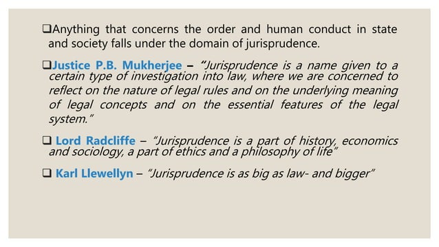 Introduction to Jurisprudence | PPTX | Law