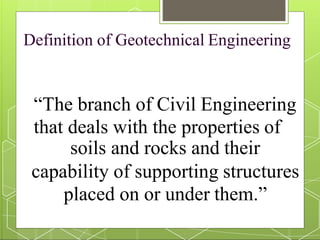 CHAPTER 1 - INTRODUCTION TO GEOTECHNIC | PDF