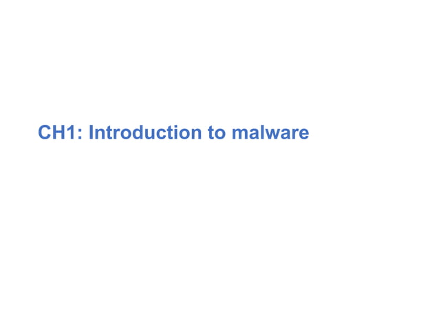CH1- Introduction to malware analysis-v2.pdf