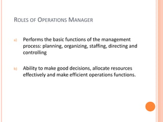 Ch 1 intro to om | PPT