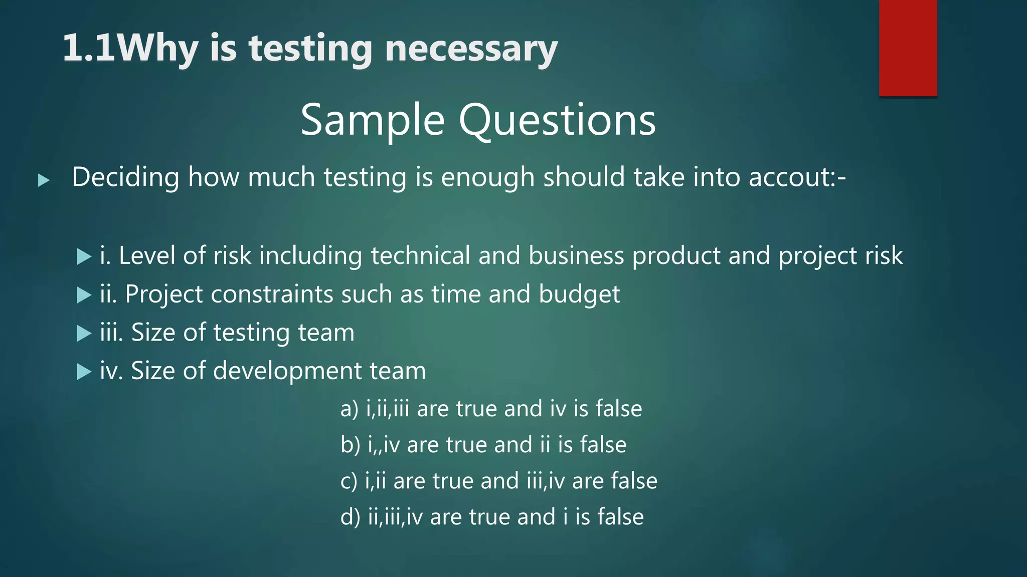 Fundamentals of Testing | PPTX