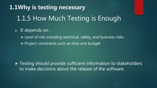Fundamentals of Testing | PPTX