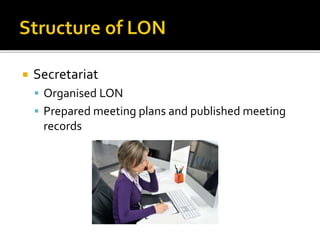 Chapter 1 LON (aims and measures, 1920s) | PPTX