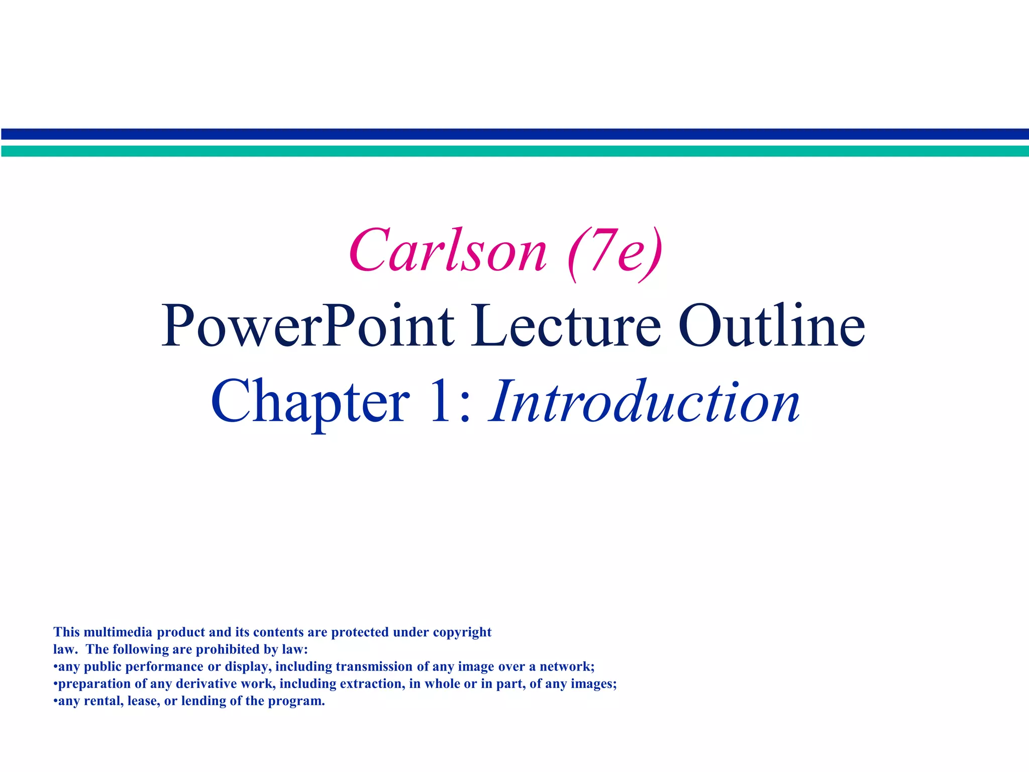 CH1-Lesson 1 - Foundations of Physiological Psychology.ppt | Brain and Nervous System Disorders ...