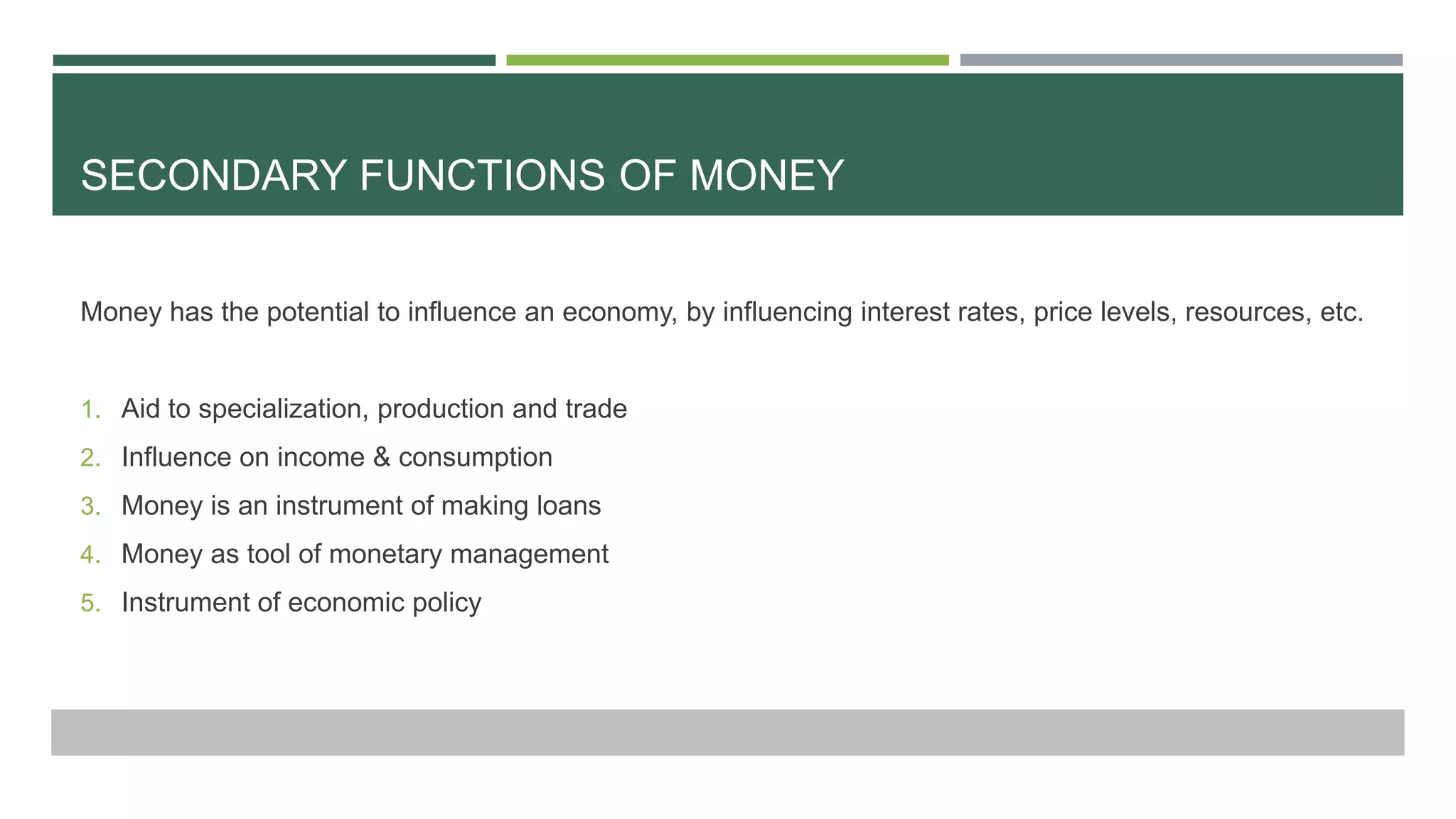 Money: Definition, Origin, Functions, Inflation, Deflation, Value of ...