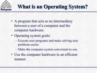 Chapter 1 Operating system . PPT for 3rd sem | PPT