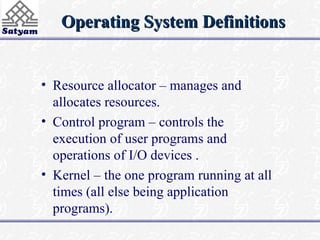 Chapter 1 Operating system . PPT for 3rd sem | PPT