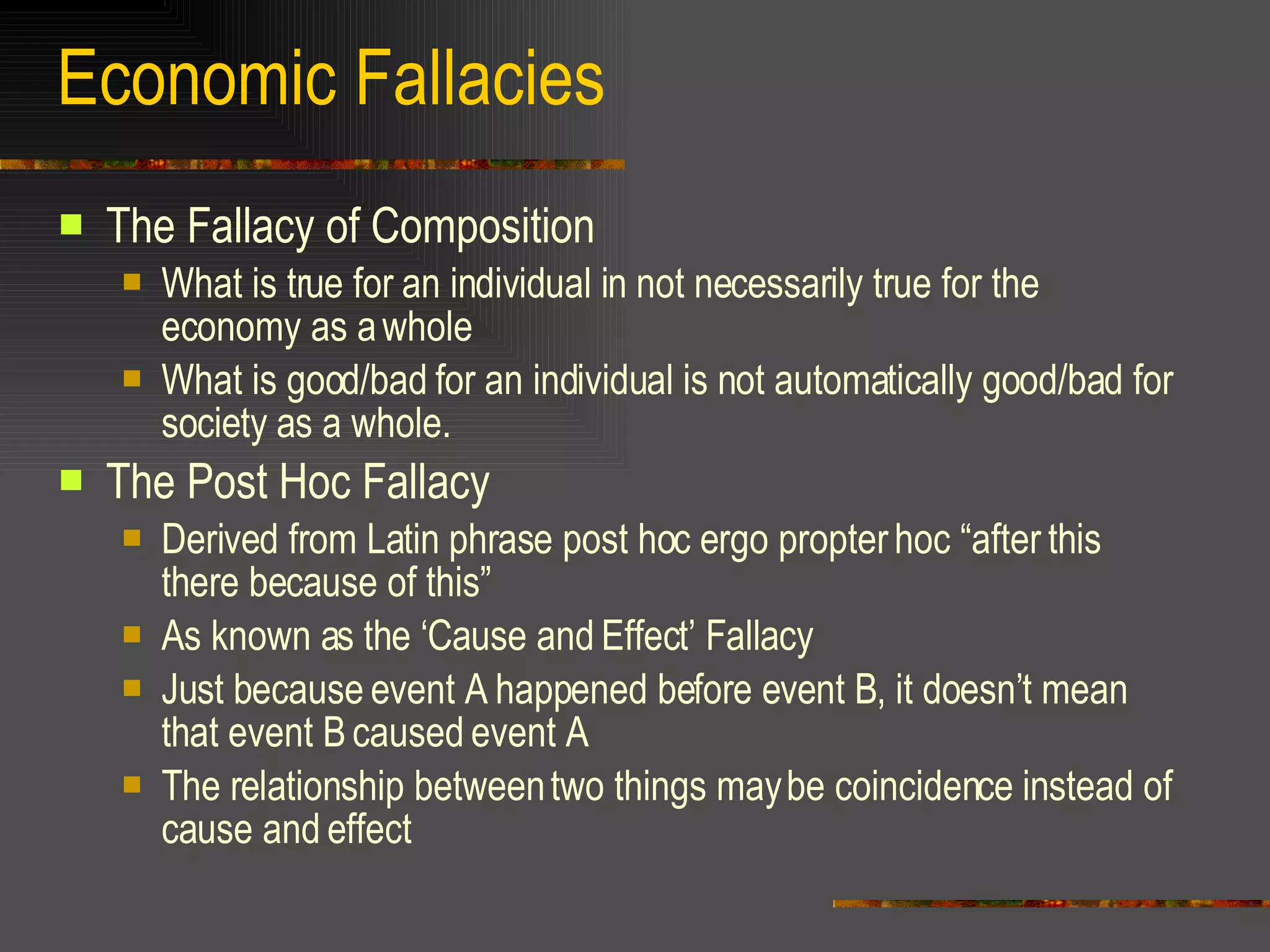 Basic Economic Principles | PPT