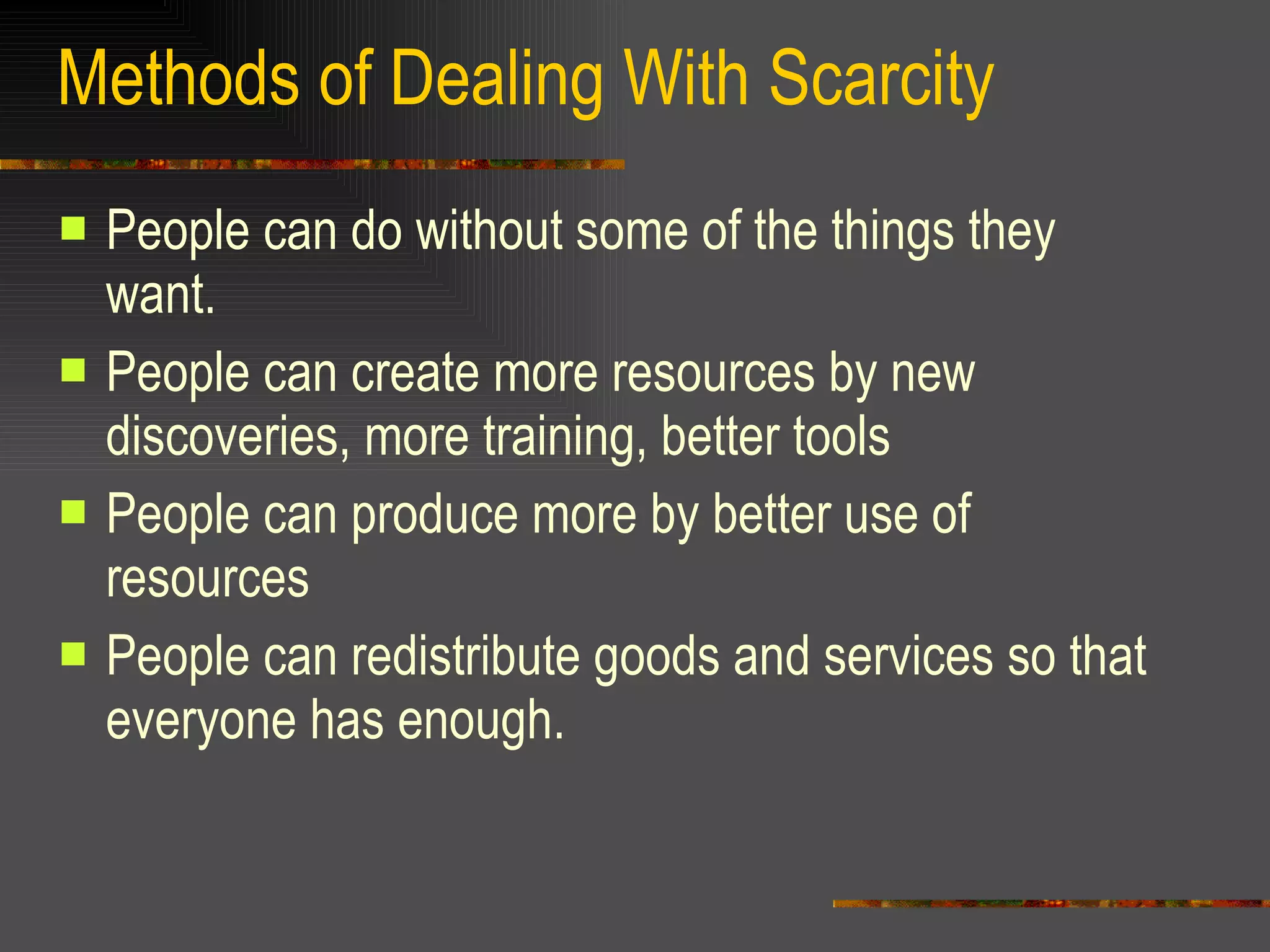 Basic Economic Principles | PPT