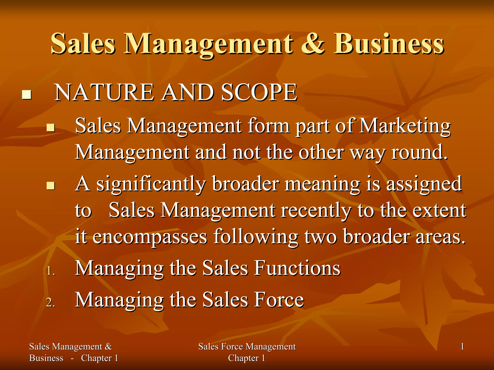 An Introduction to Sales Management | PPT