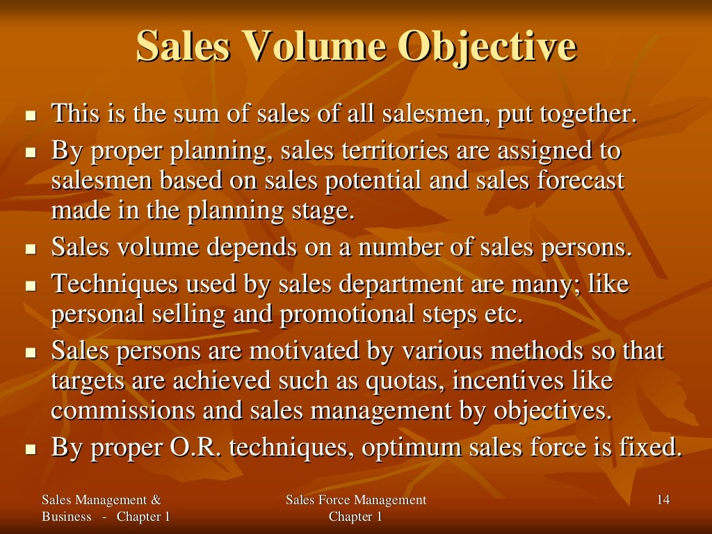 An Introduction to Sales Management