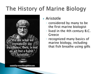 First Marine Biologist