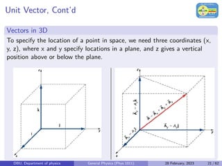 General Physics (Phys 1011): Vectors Basics | PDF