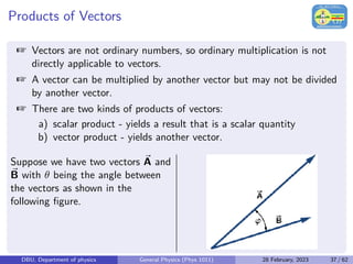 General Physics (Phys 1011): Vectors Basics | PDF