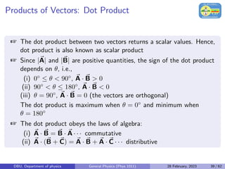 General Physics (Phys 1011): Vectors Basics | PDF