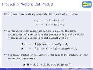 General Physics (Phys 1011): Vectors Basics | PDF