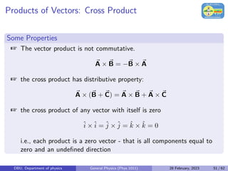 General Physics (Phys 1011): Vectors Basics | PDF