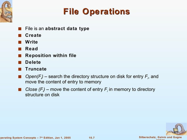 Chapter 10 - File System Interface | PPT