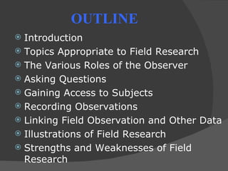Ch10 Field Research | PPT