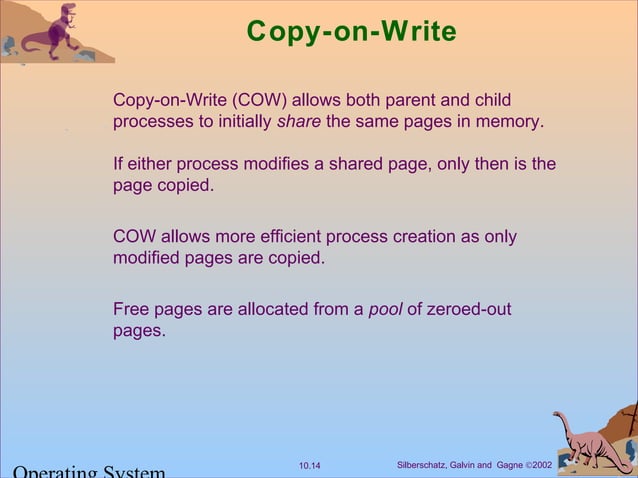 Galvin-operating System(Ch10) | PPT | Computing | Technology & Computing