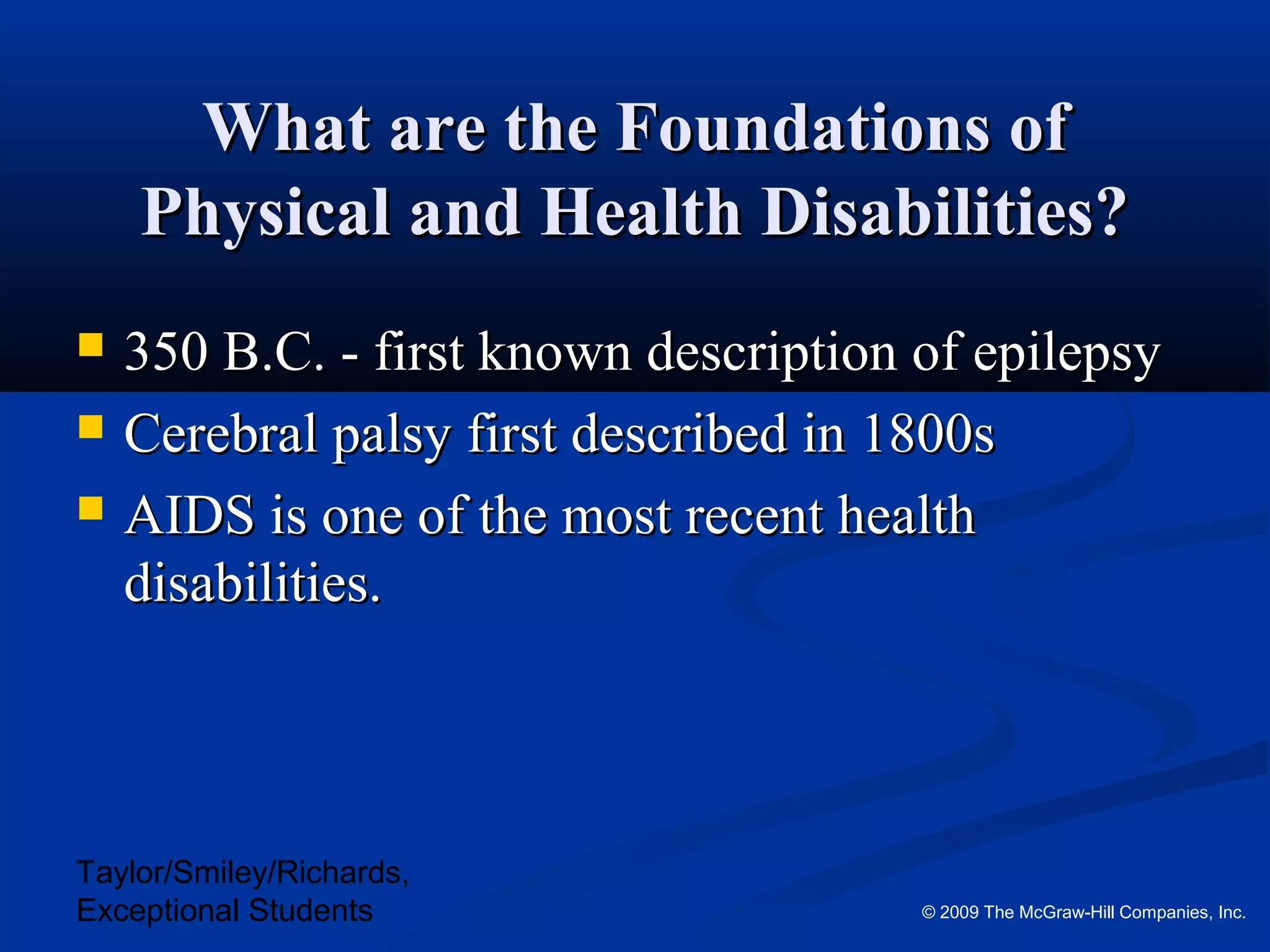 physical disabilities | PPT
