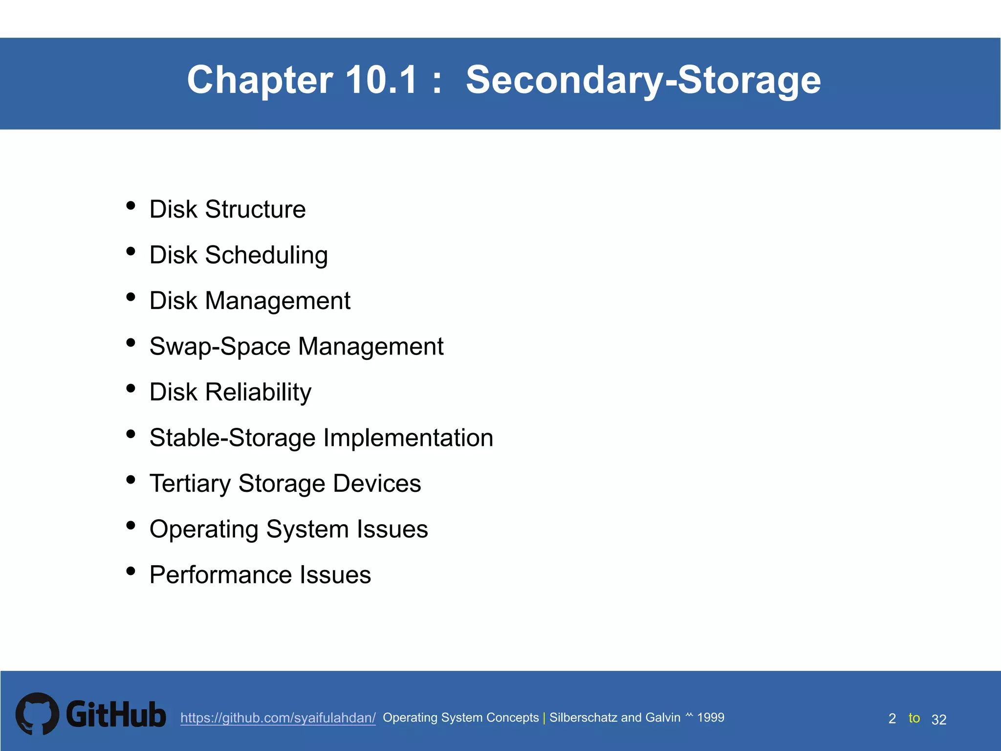Ch10.1 secondary storage | PPT
