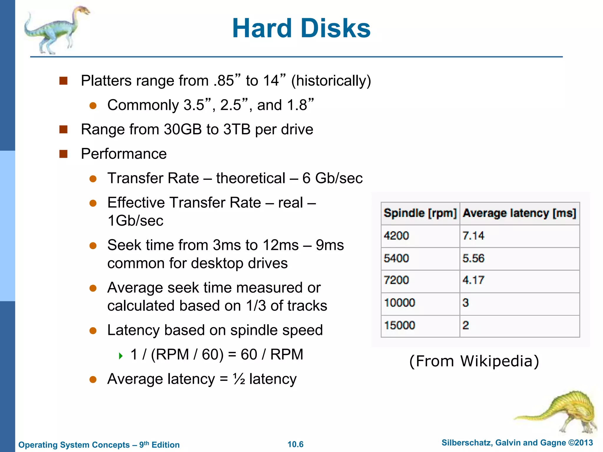 ch10 Mass Storage Structure .ppt | Operating Systems | Computer Software and Applications