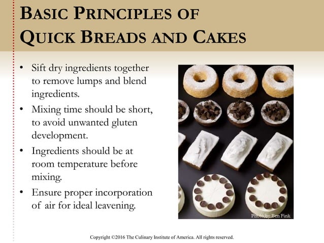 ch10: Quick breads & cakes.pptx | Desserts and Baking | Food & Drink