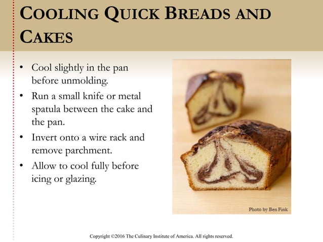ch10: Quick breads & cakes.pptx | Desserts and Baking | Food & Drink