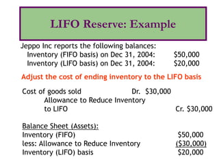 Chapter 8 - Valuation for Inventory : A cost Basis Approach | PPT