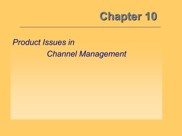 ch10.ppt pricing issues in channel management | PPT | Sales | Business