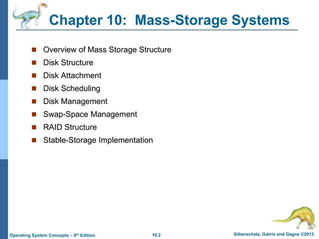 ch10 Mass Storage Systems Operating System | PPT | Computer Peripherals | Computing