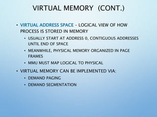 "Understanding Virtual Memory in Operating Systems" | PPT