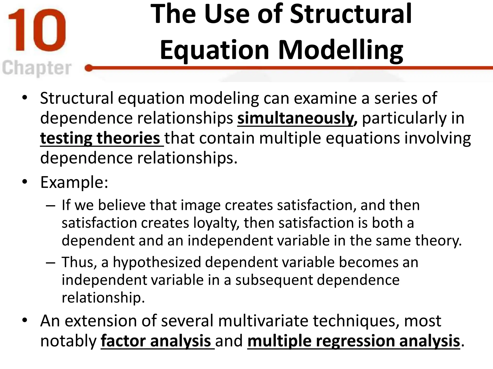 Ch 10. SEM Structural Equation Modelling | PDF