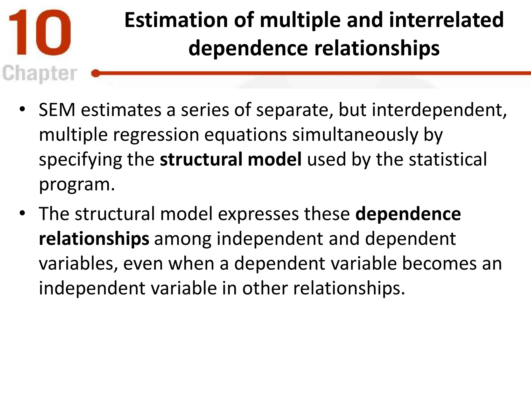 Ch 10. SEM Structural Equation Modelling | PDF