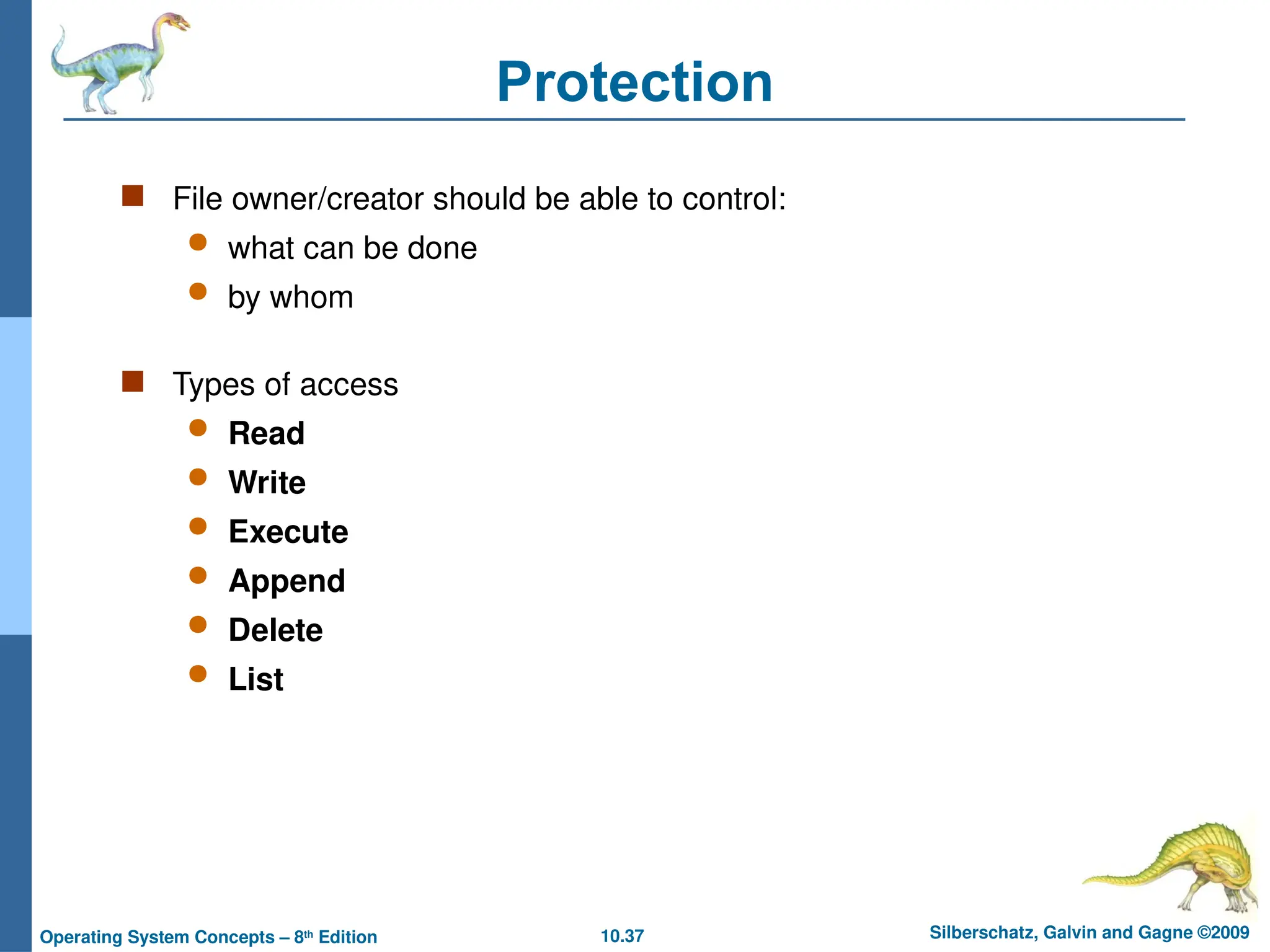 File system interface ppt chapter 10 Operating systems | PPT
